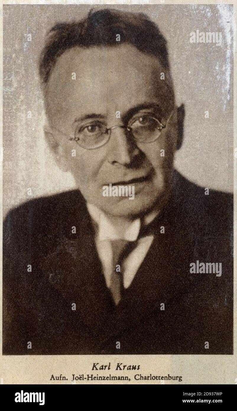 Karl kraus hi-res stock photography and images - Alamy