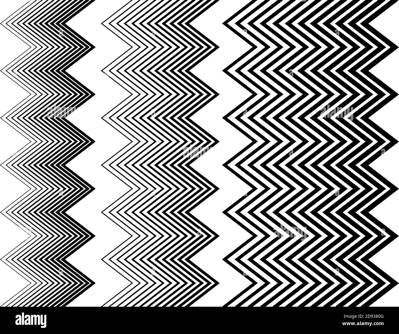 Vertical zig-zag, criss-cross, wavy, waving and serrated, jagged lines ...