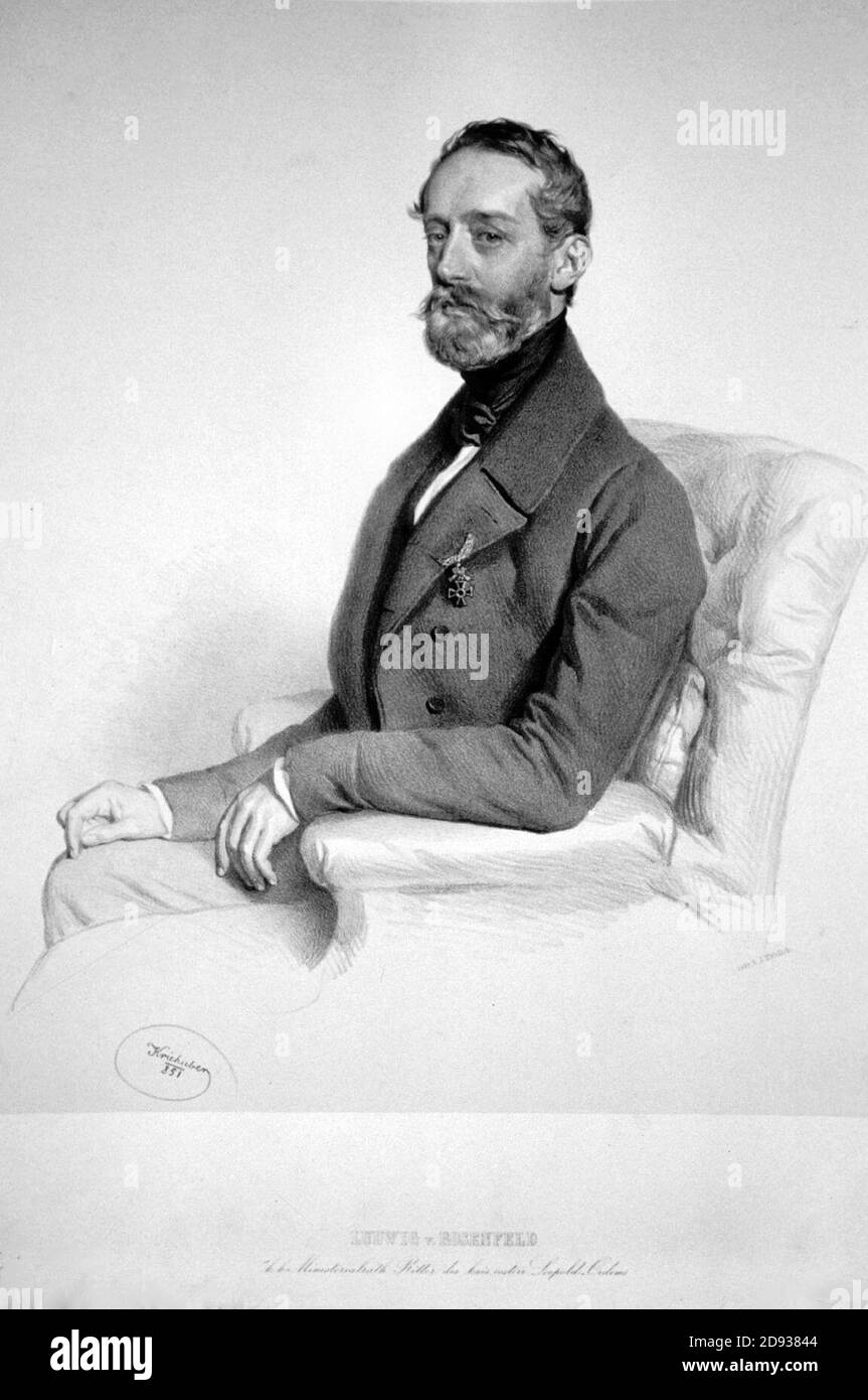 Karl Ludwig von Rosenfeld Litho Stock Photo - Alamy