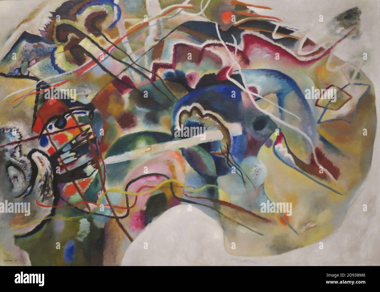 Painting with White Border by Vasily Kandinsky, May 1913 Stock Photo ...