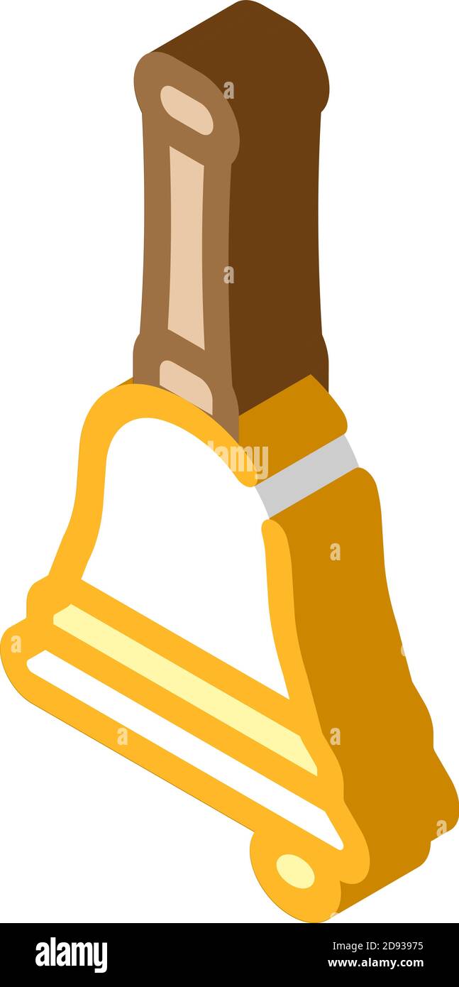 graduation bell isometric icon vector illustration sign Stock Vector ...