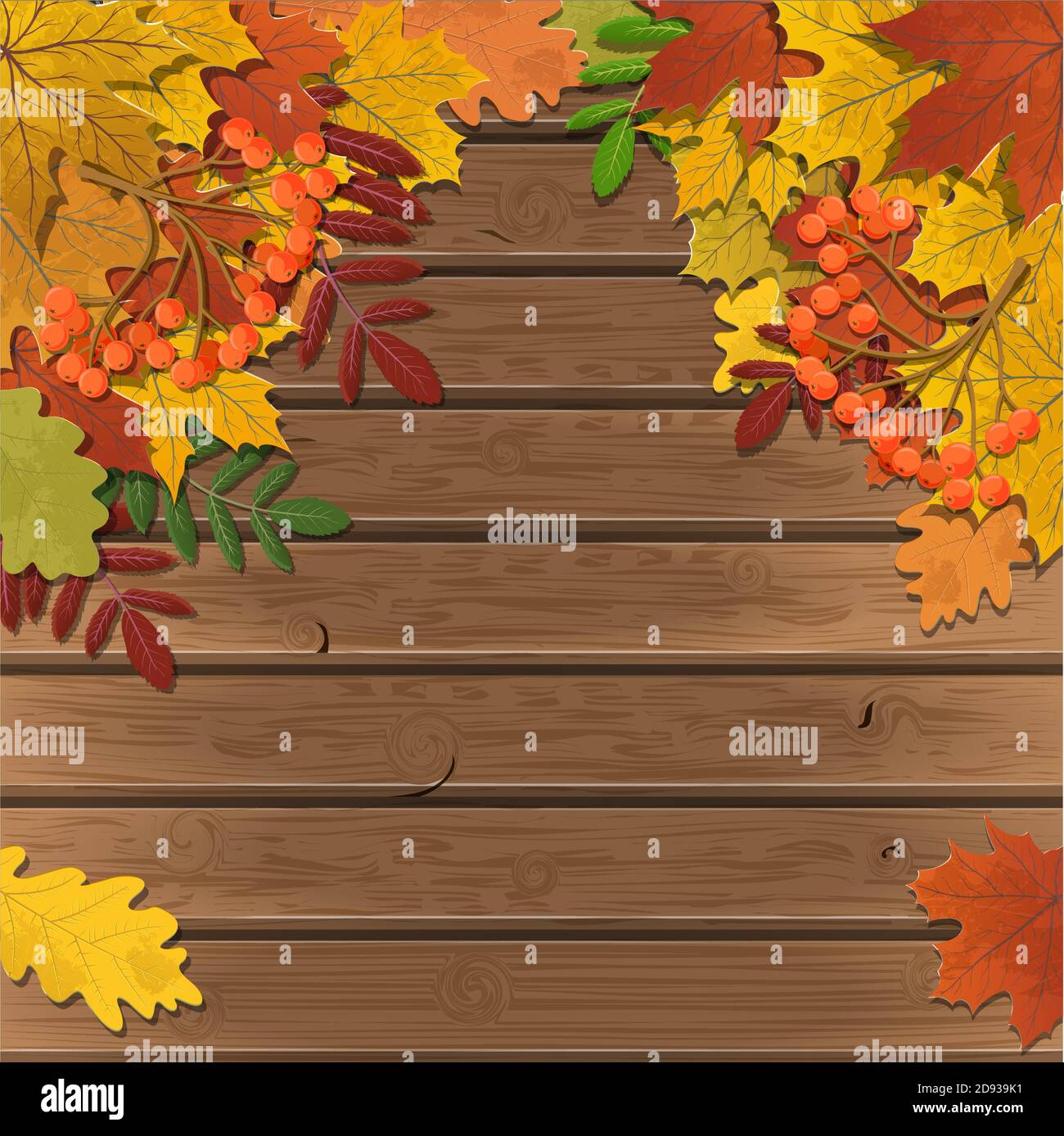 Autumn background, tree paper leaves Stock Vector Image & Art - Alamy