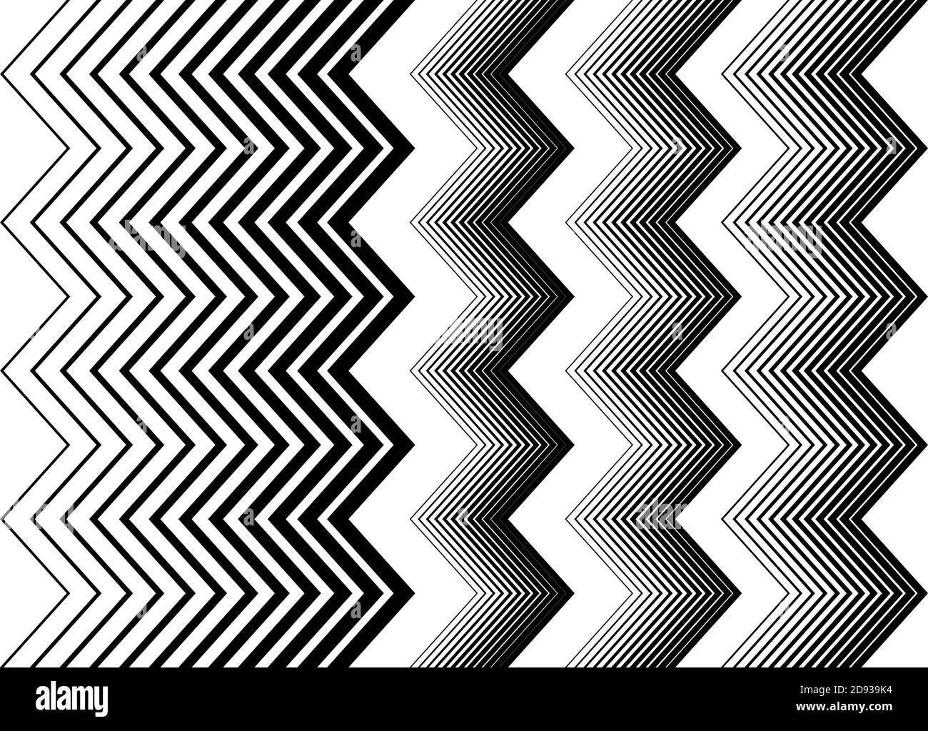 Vertical zig-zag, criss-cross, wavy, waving and serrated, jagged lines ...