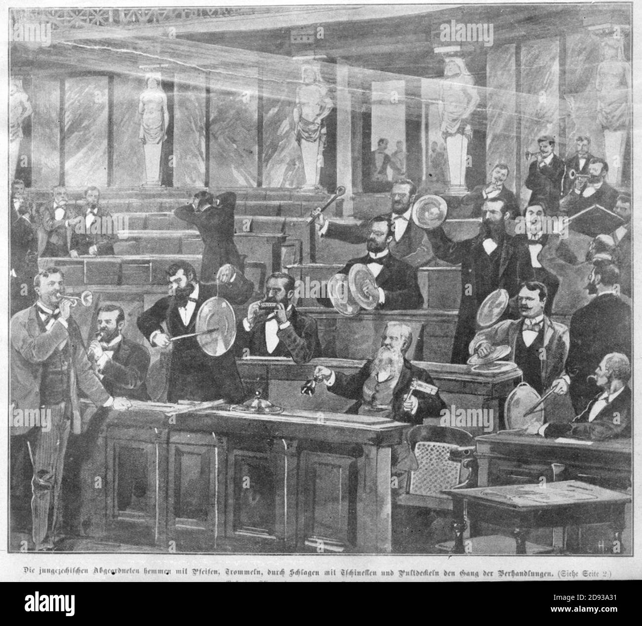 Jungtschechen Reichsrat 1900 Stock Photo - Alamy