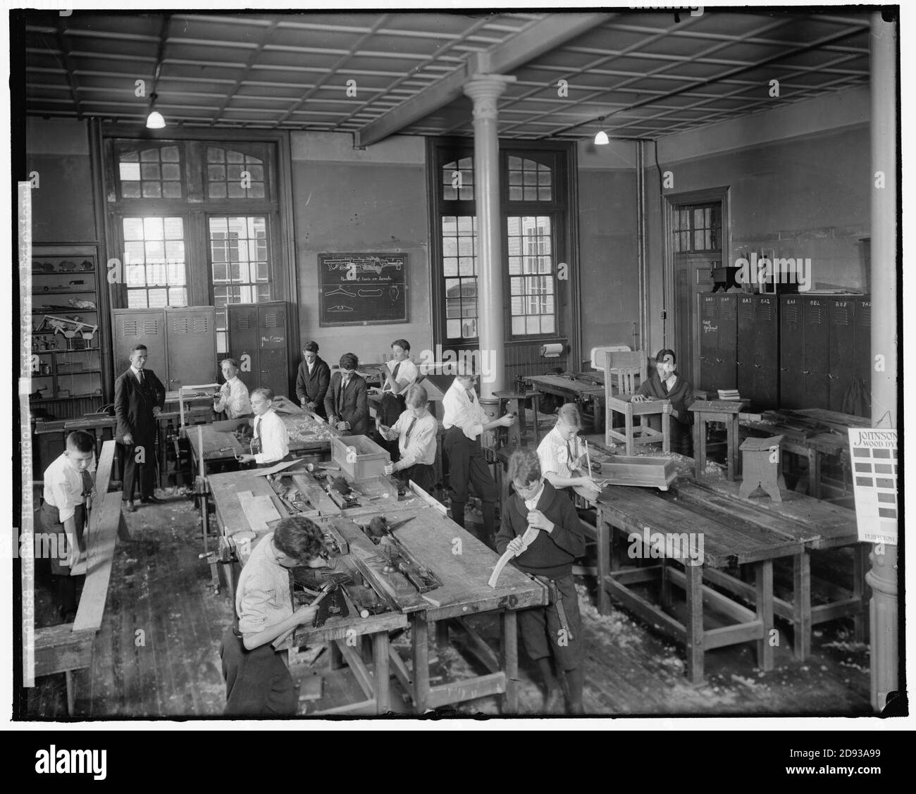 JUNIOR HIGH SCHOOL- SHOP Stock Photo - Alamy