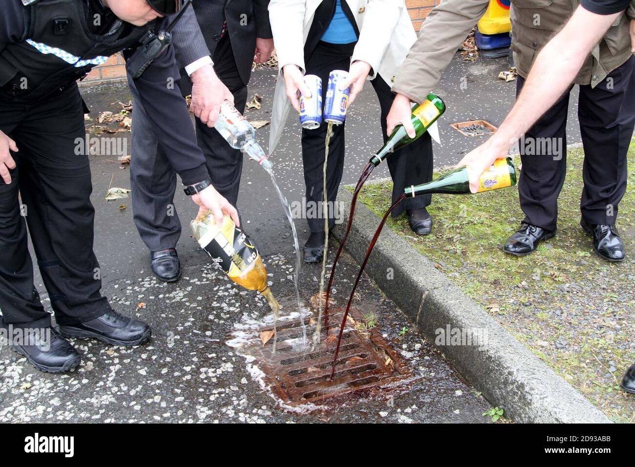 Pouring alcohol down drain hi-res stock photography and images - Alamy