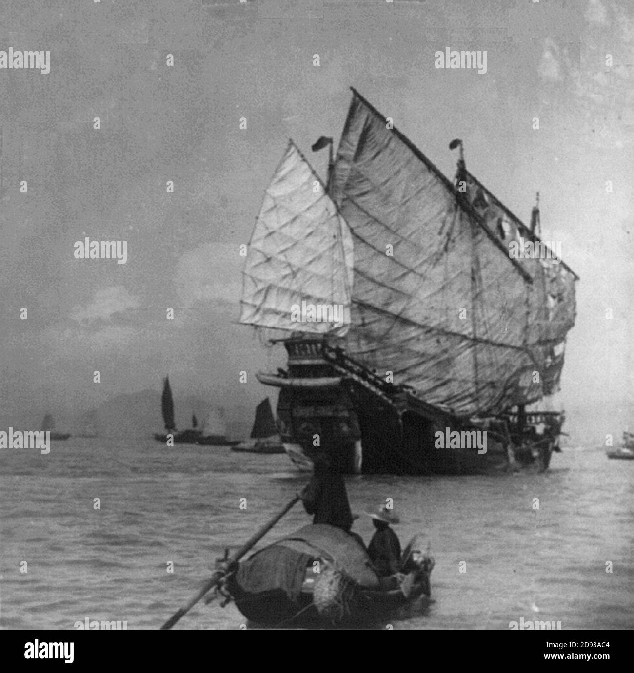 Junk in China Sea Stock Photo - Alamy