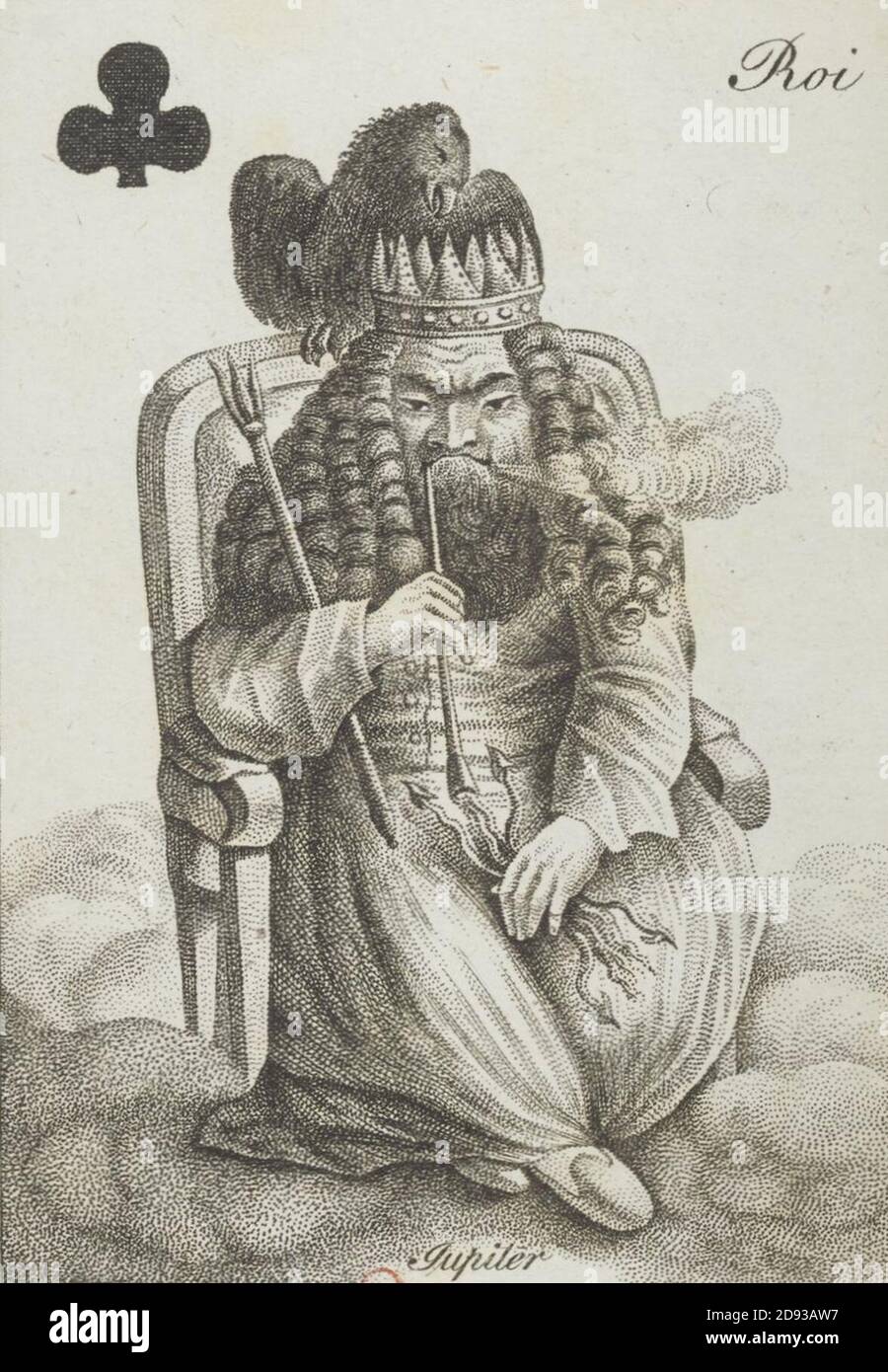 Jupiter - Titelkupfer zu Karten-Almanach von Georg Reinbeck (1810 Stock ...