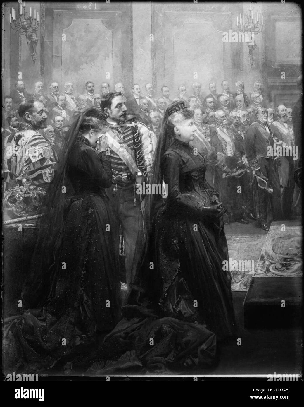 Jura de la Constitución por la Reina Regente María Christina Stock ...