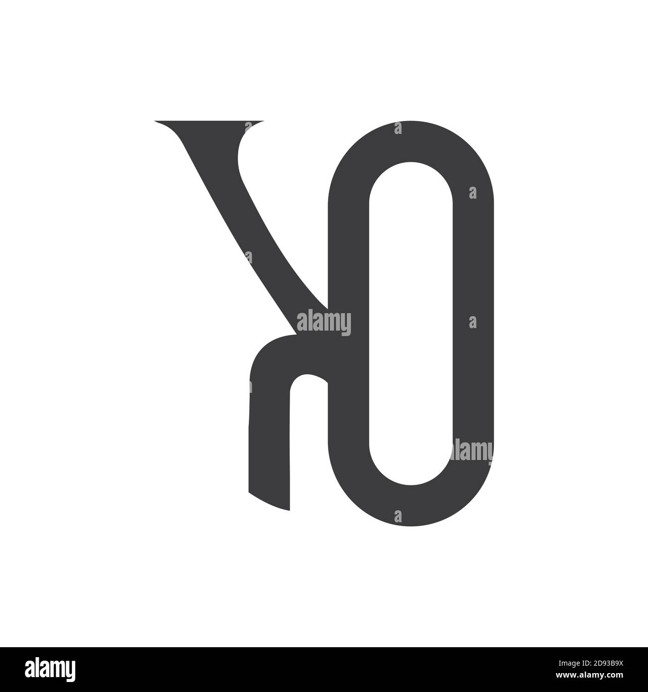 Initial letter ko logo or ok logo vector design template Stock Vector ...