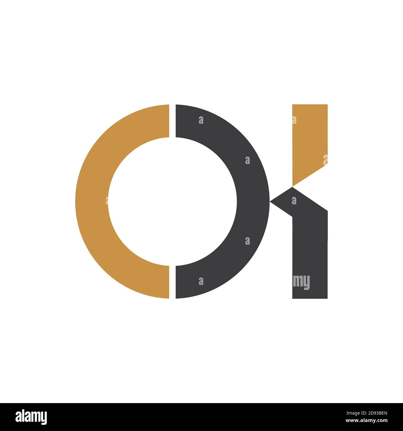 Initial letter ko logo or ok logo vector design template Stock Vector ...