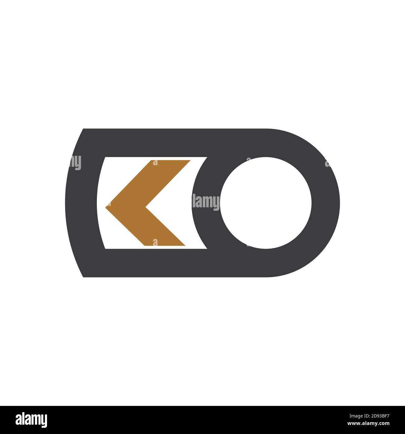 Initial letter ko logo or ok logo vector design template Stock Vector ...