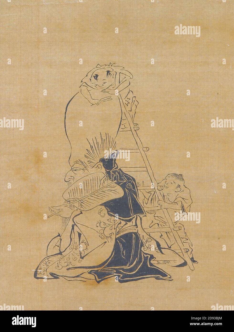 Jurojin by Nabeshima Narinao (Chokokan Stock Photo - Alamy