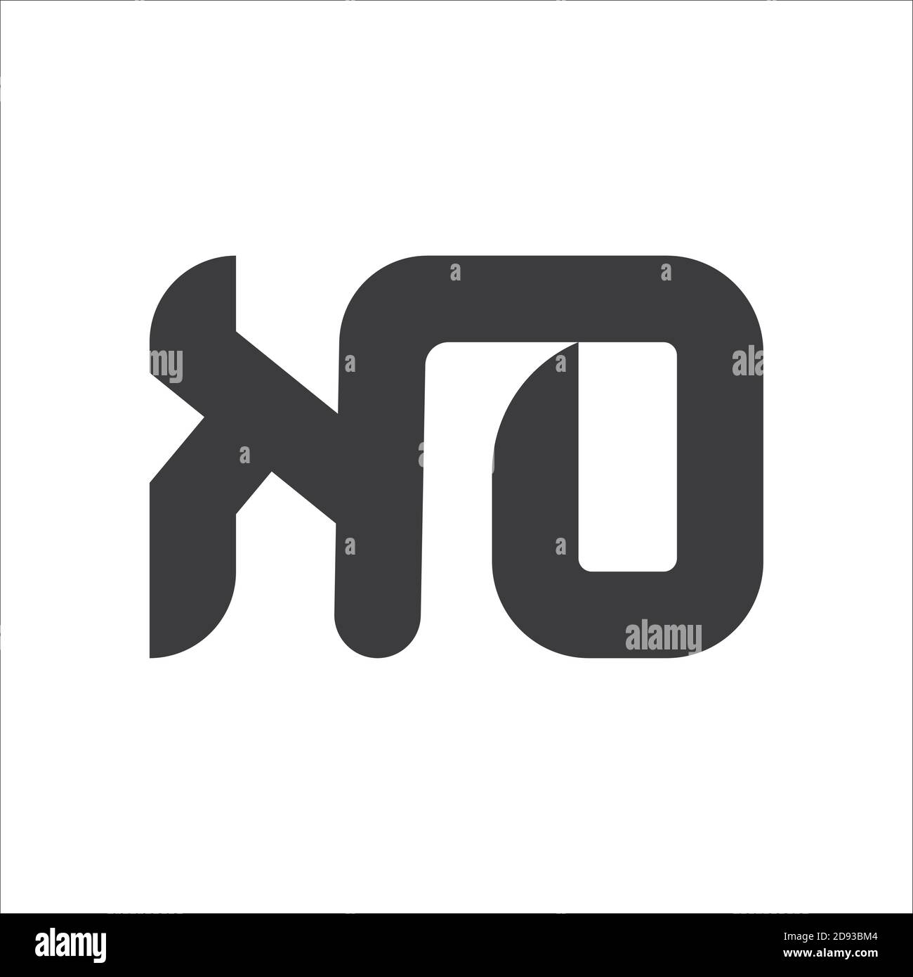 Initial letter ko logo or ok logo vector design template Stock Vector ...