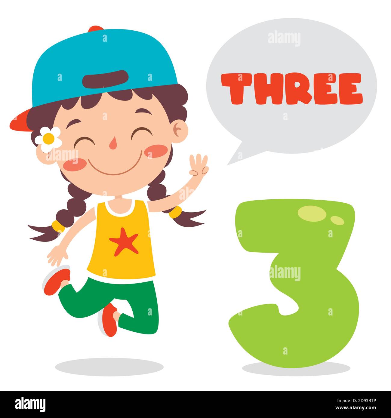 Cartoon numbers hi-res stock photography and images - Alamy