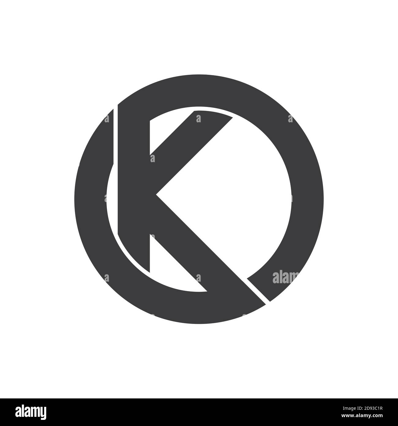 Initial letter ko logo or ok logo vector design template Stock Vector ...