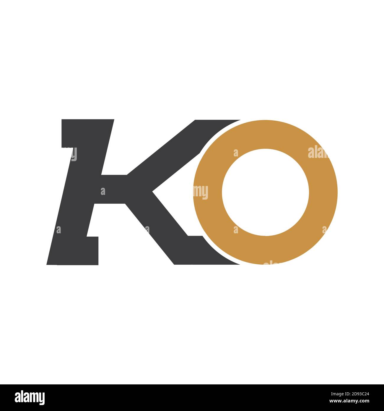Initial letter ko logo or ok logo vector design template Stock Vector ...