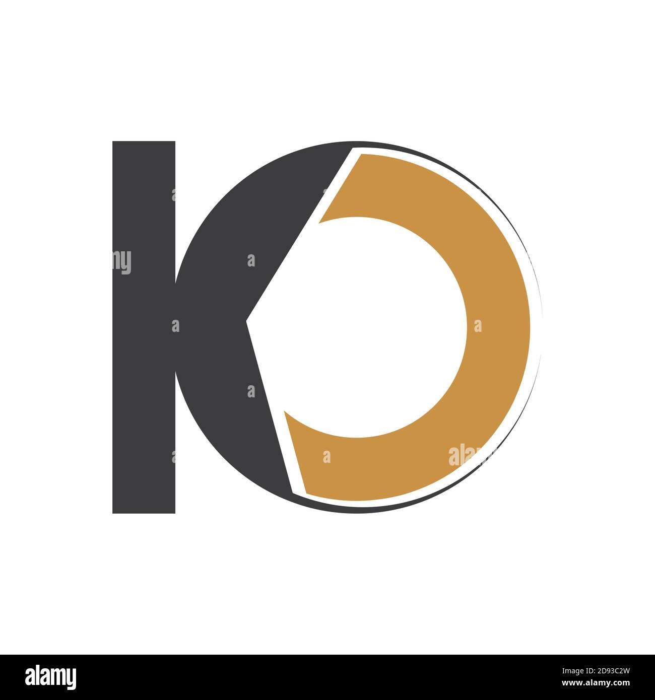 Initial letter ko logo or ok logo vector design template Stock Vector ...