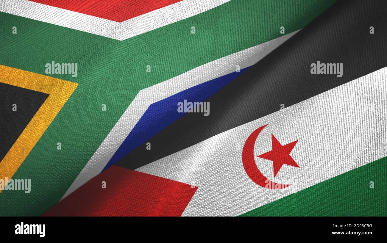 South africa western sahara flag hi-res stock photography and images ...