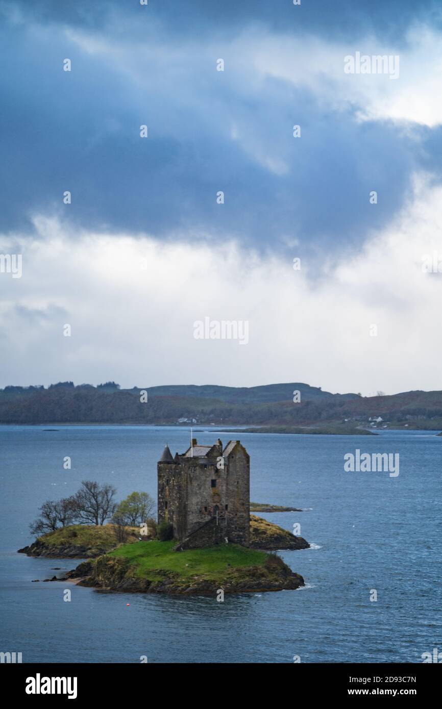 Castle Stalker, Lynn of Lorn National Scenic Area, Appin, Scotland, UK ...