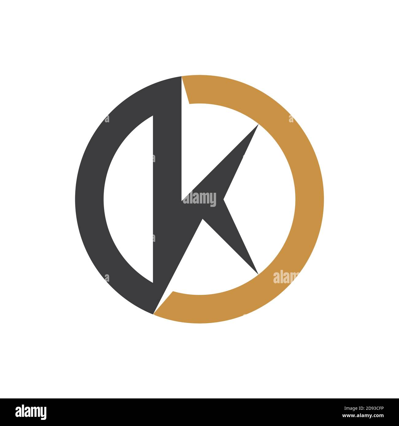 Initial letter ko logo or ok logo vector design template Stock Vector ...