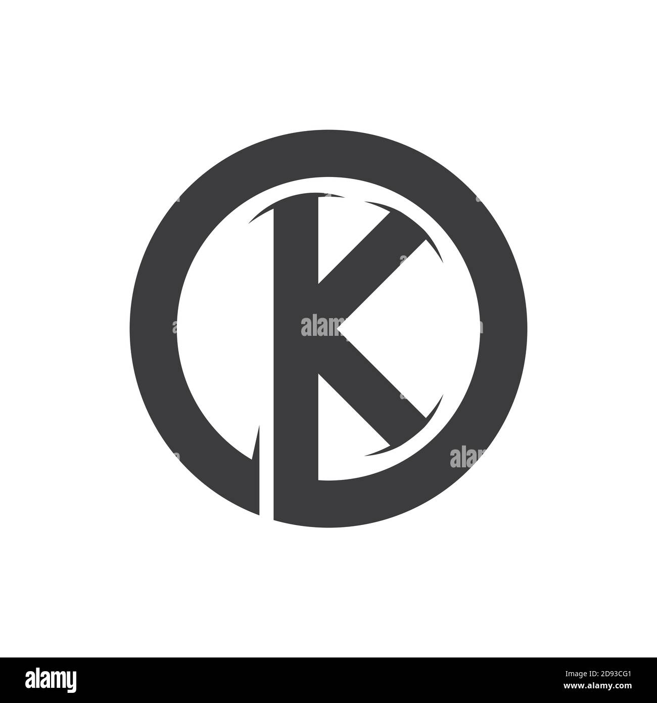 Initial letter ko logo or ok logo vector design template Stock Vector ...