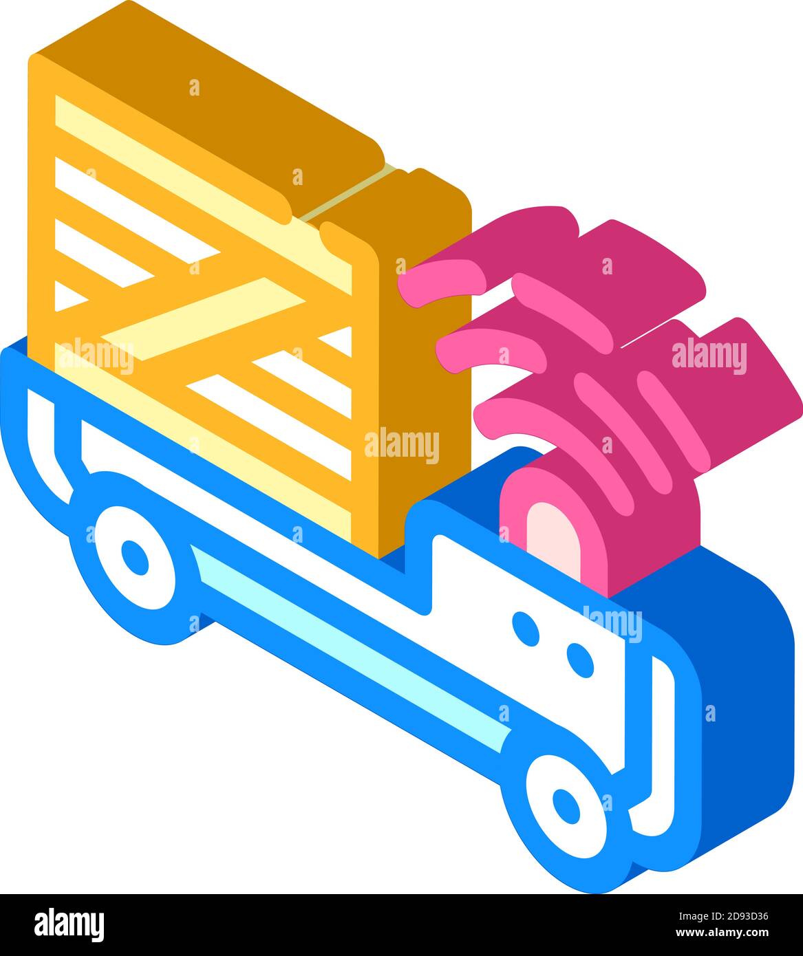 automation transportation car isometric icon vector illustration Stock ...