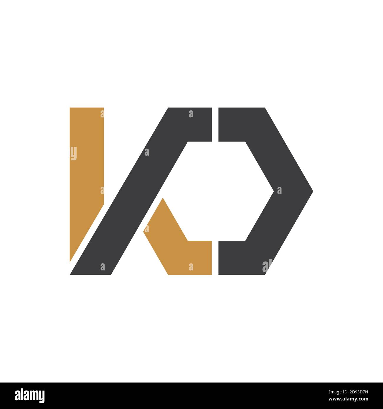 Initial letter ko logo or ok logo vector design template Stock Vector ...