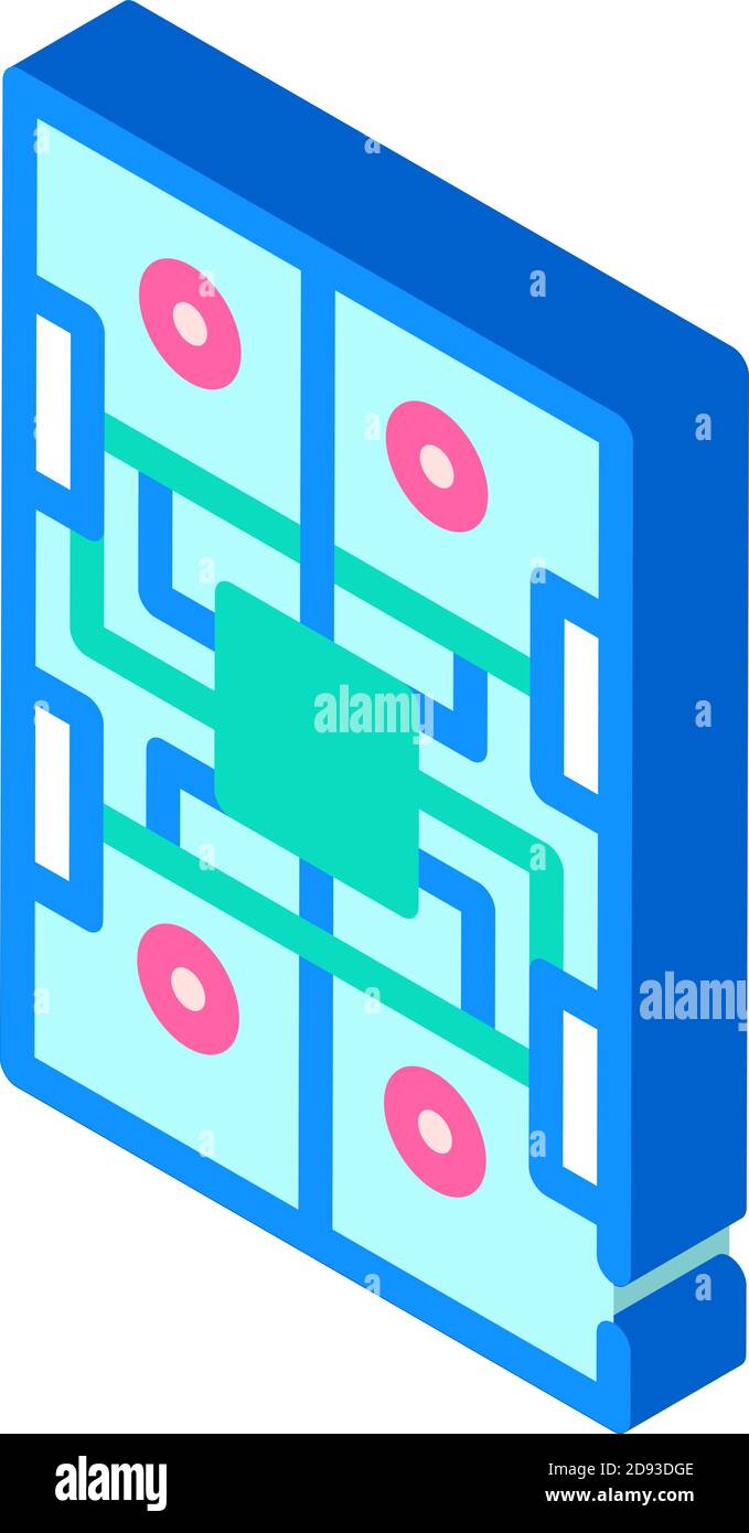universal platform for robotics isometric icon vector illustration ...