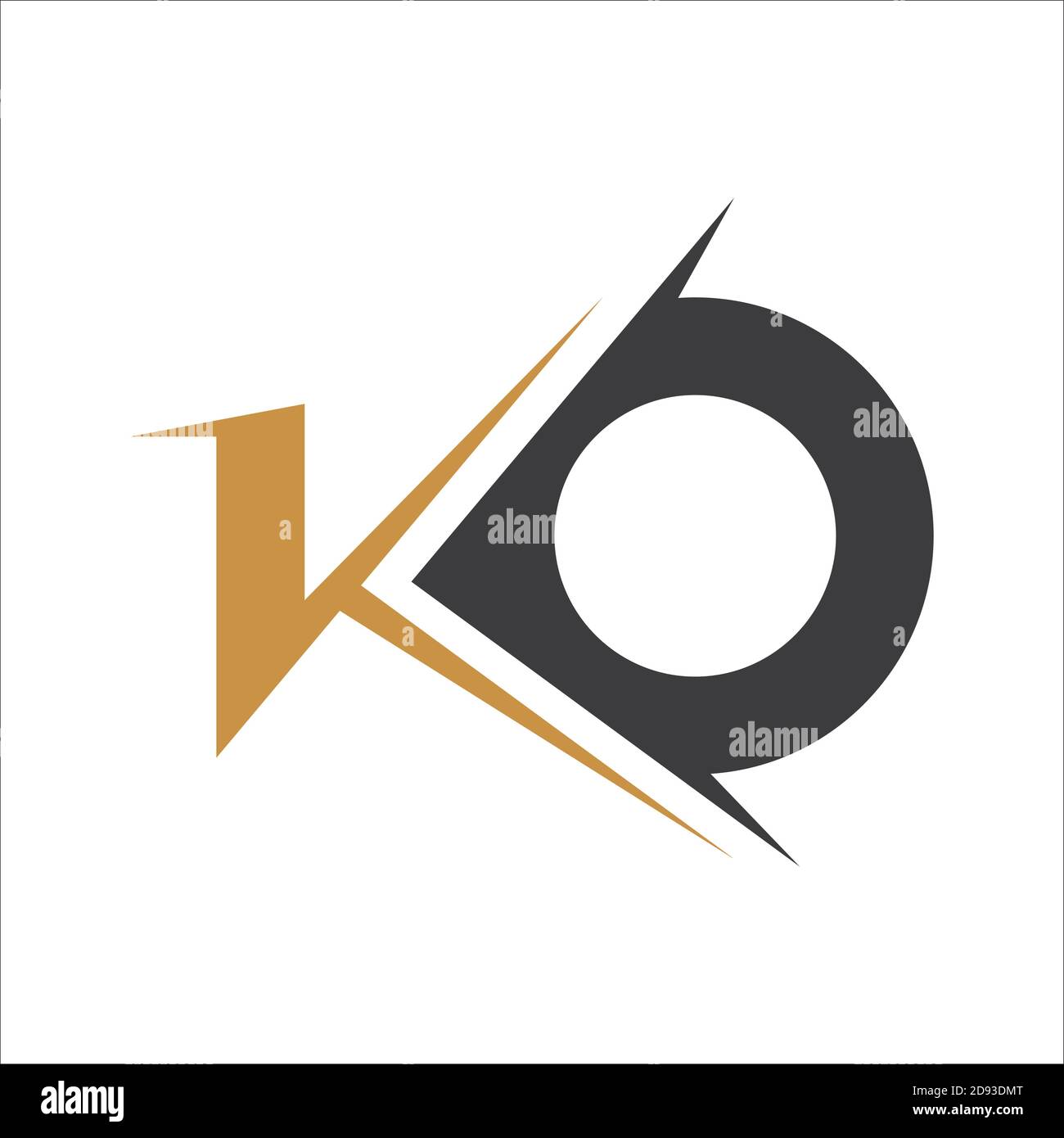 Initial letter ko logo or ok logo vector design template Stock Vector ...