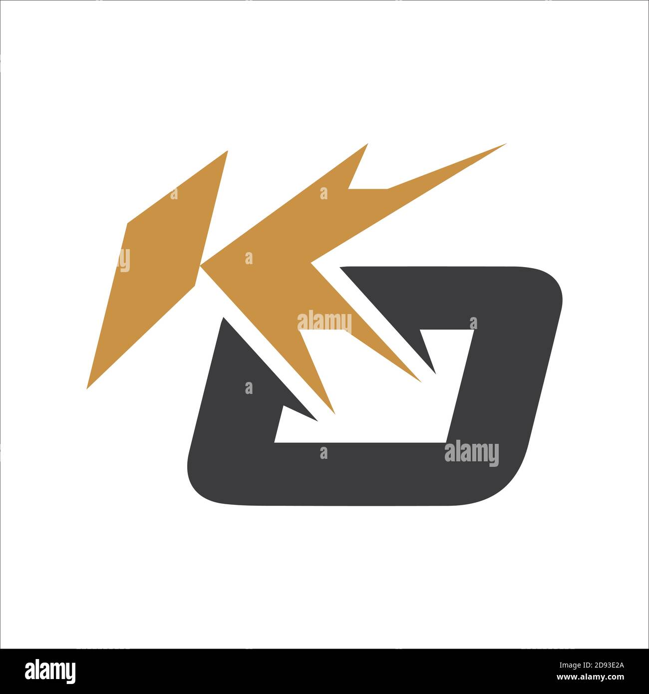 Initial letter ko logo or ok logo vector design template Stock Vector ...