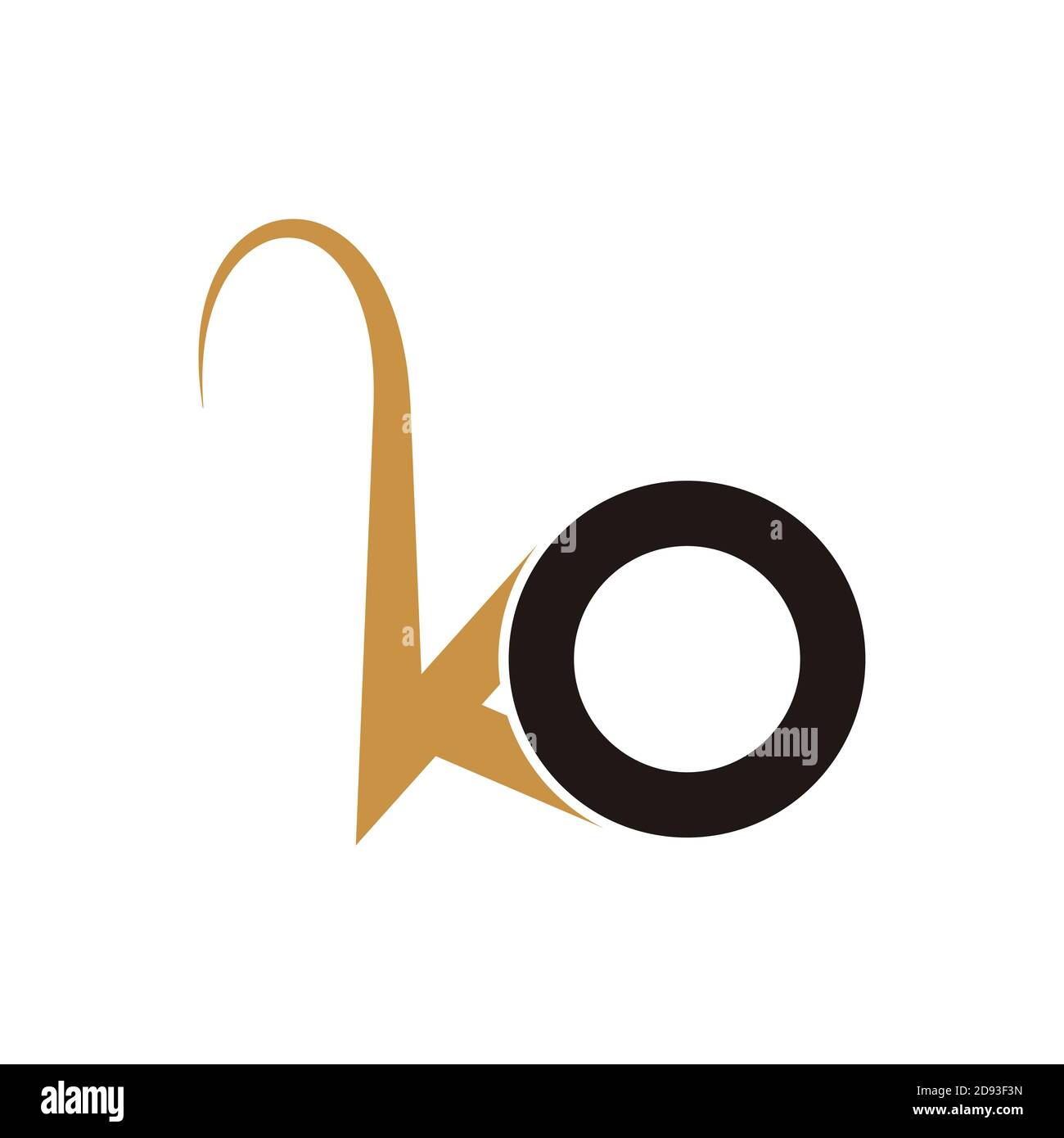 Initial letter ko logo or ok logo vector design template Stock Vector ...