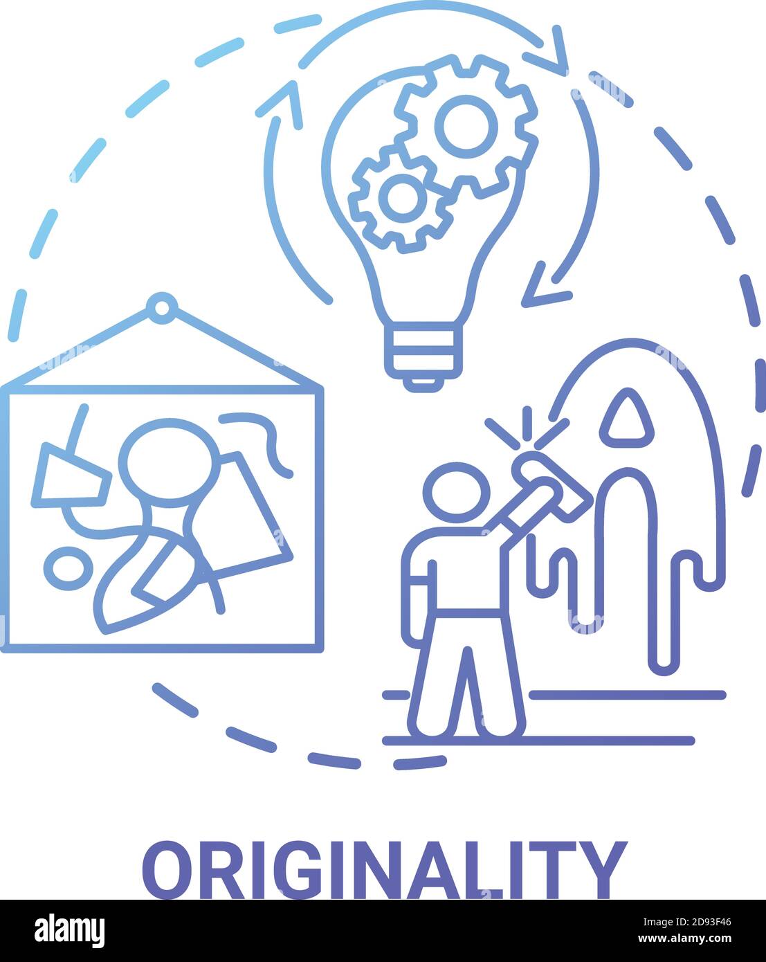 Originality concept icon Stock Vector Image & Art - Alamy