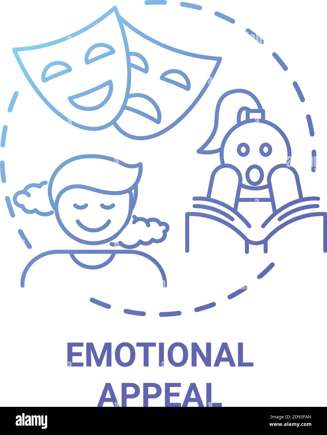 Emotional appeal concept icon Stock Vector Image & Art - Alamy