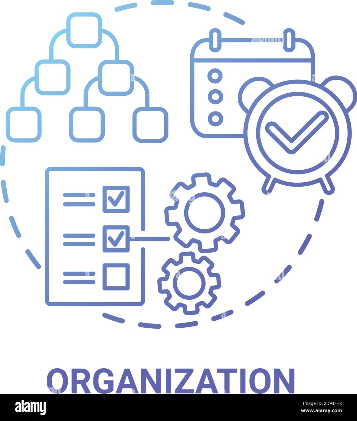 Organization concept icon Stock Vector Image & Art - Alamy