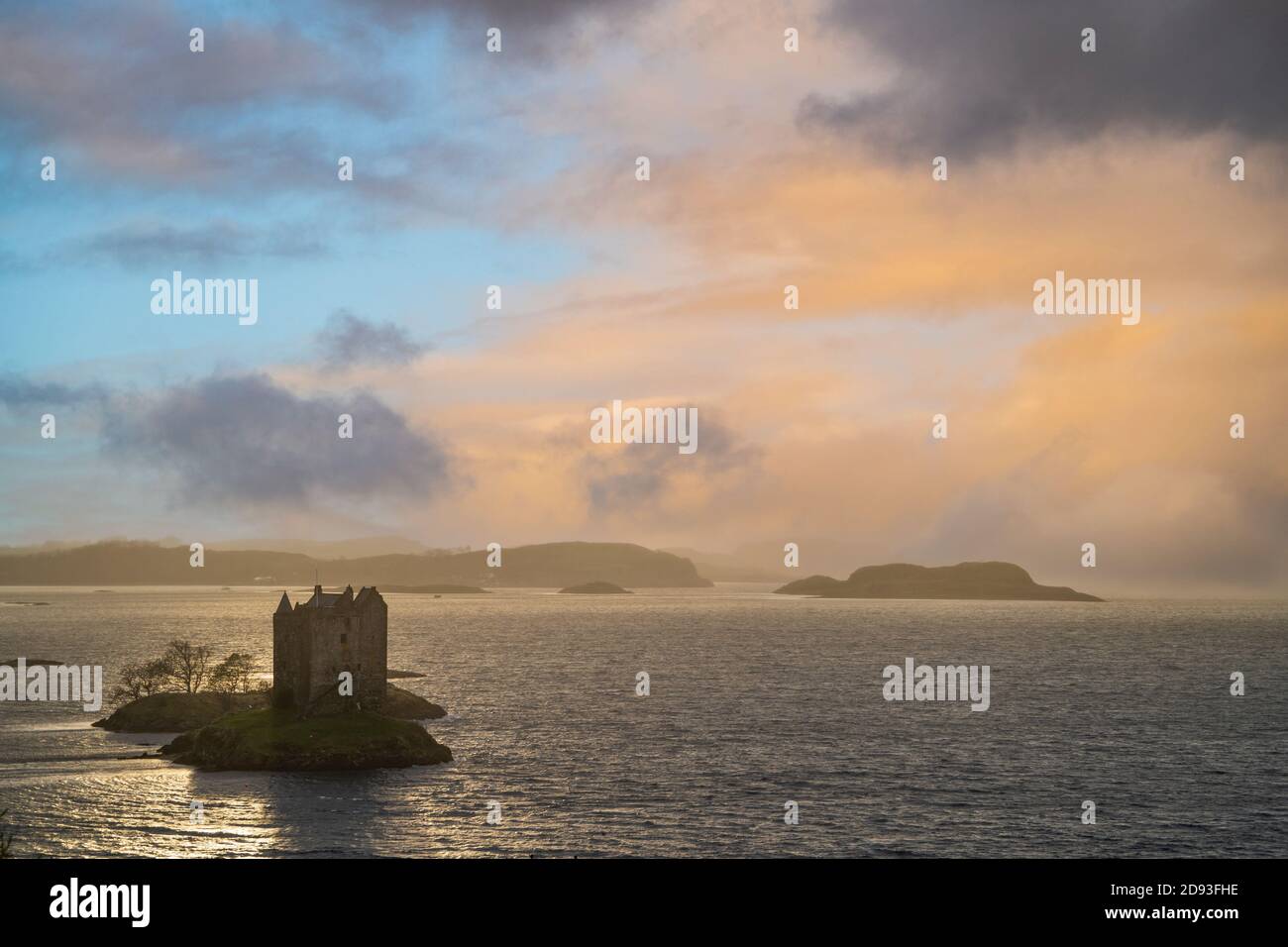 Castle Stalker, Lynn of Lorn National Scenic Area, Appin, Scotland, UK ...