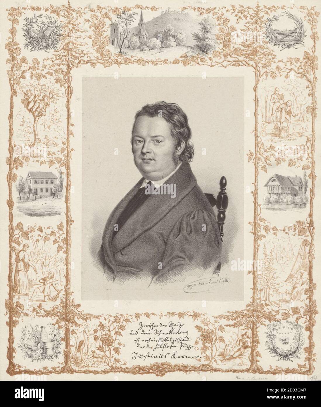 Justinus Kerner von Emil Orth Stock Photo - Alamy