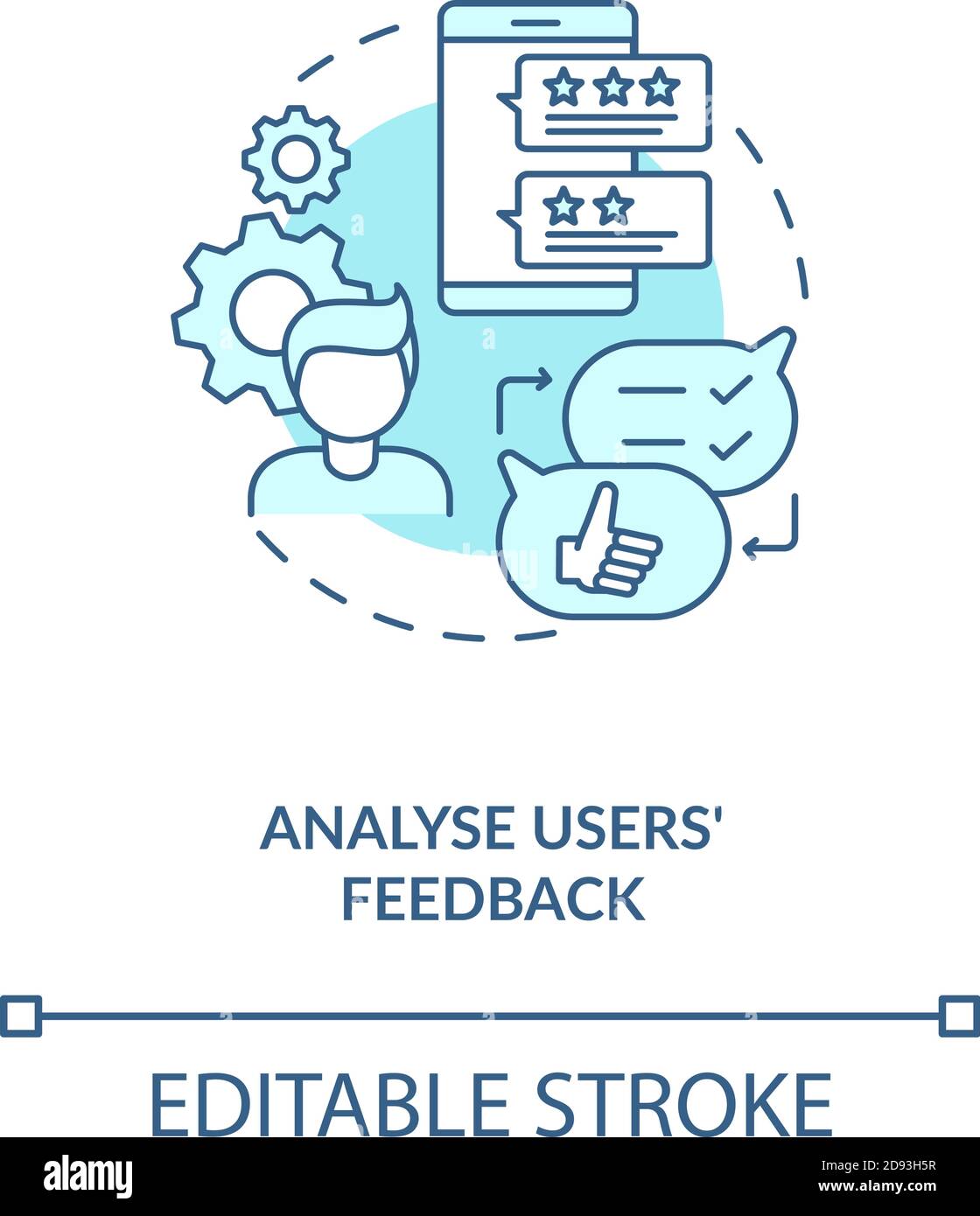 Analyse users feedback concept icon Stock Vector Image & Art - Alamy