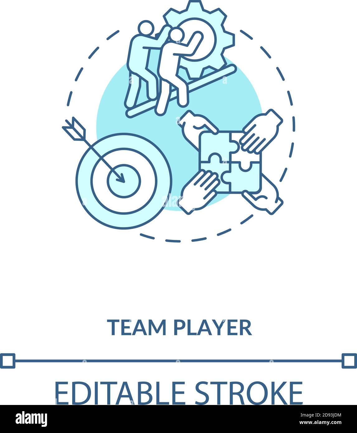 Team player concept icon Stock Vector Image & Art - Alamy