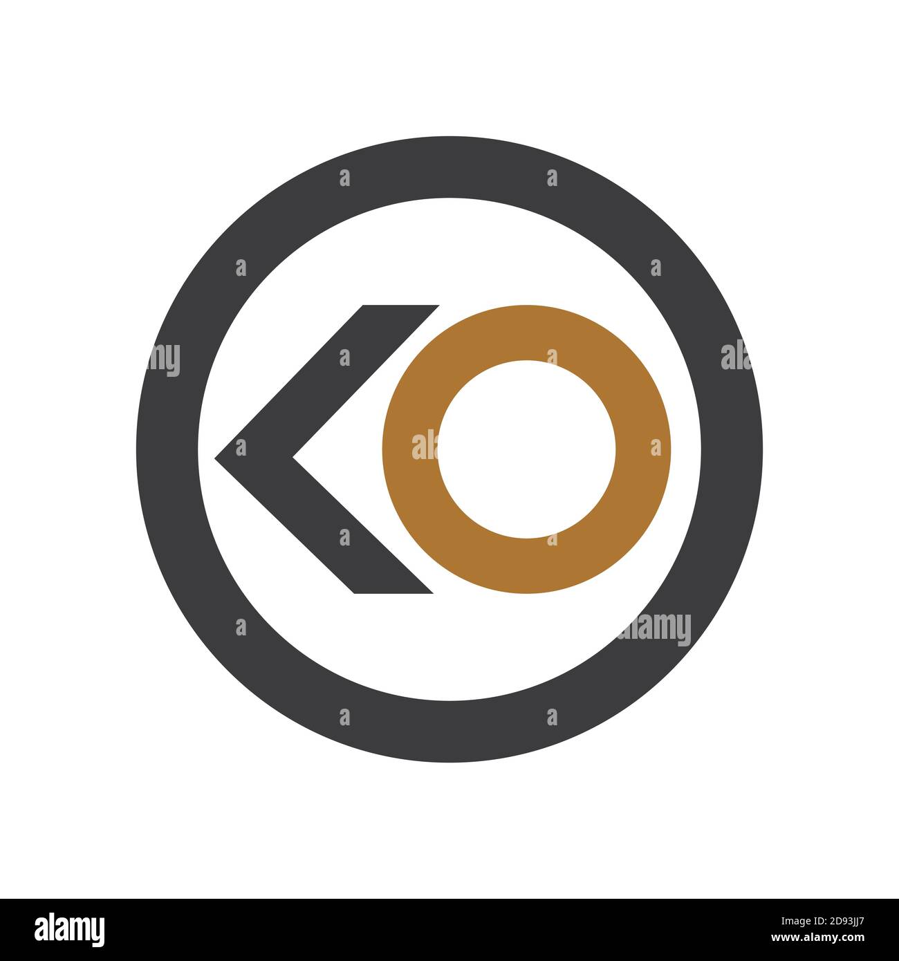 Initial letter ko logo or ok logo vector design template Stock Vector ...