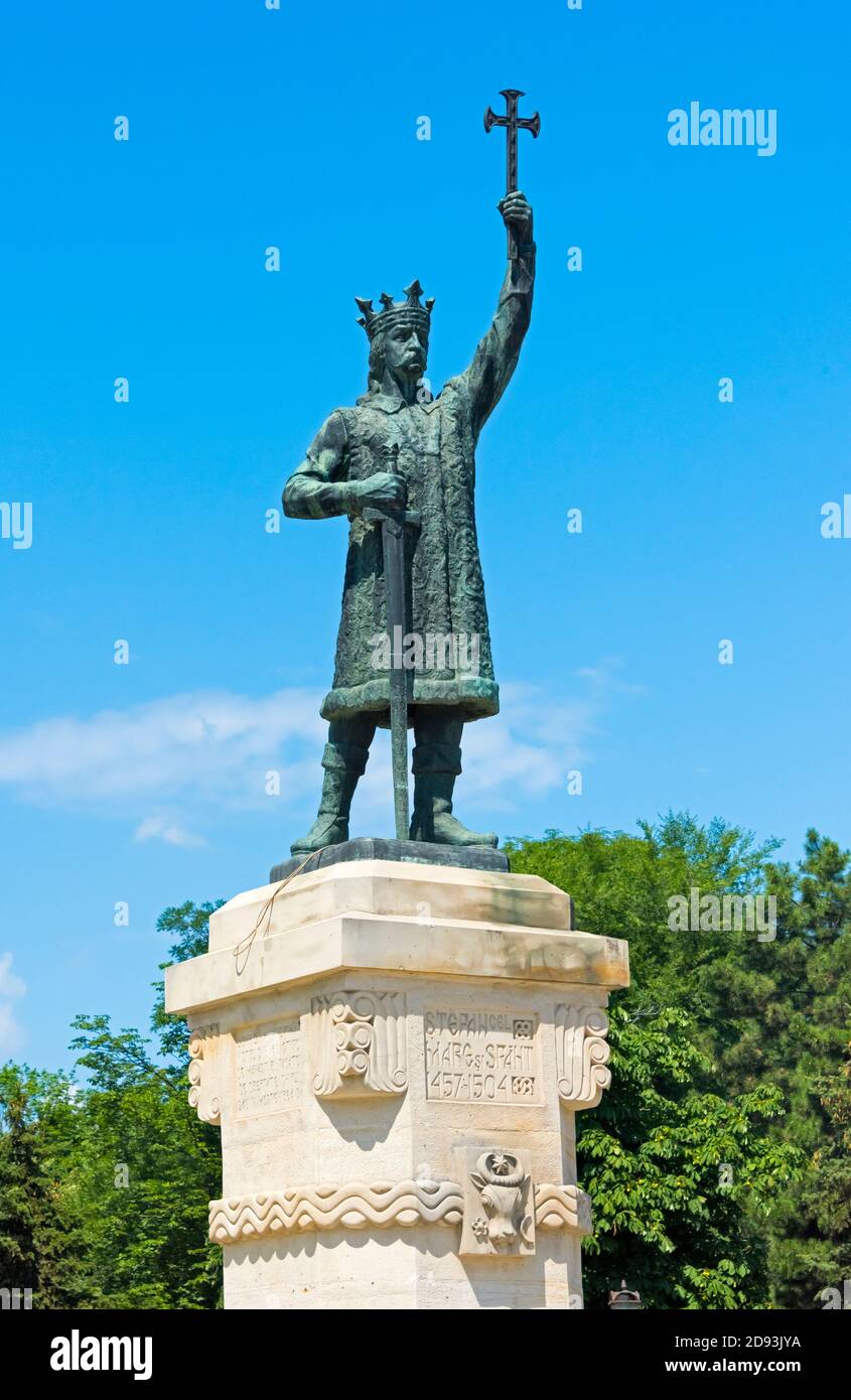 Stephen the Great Monument, Chisinau, Moldova Stock Photo - Alamy