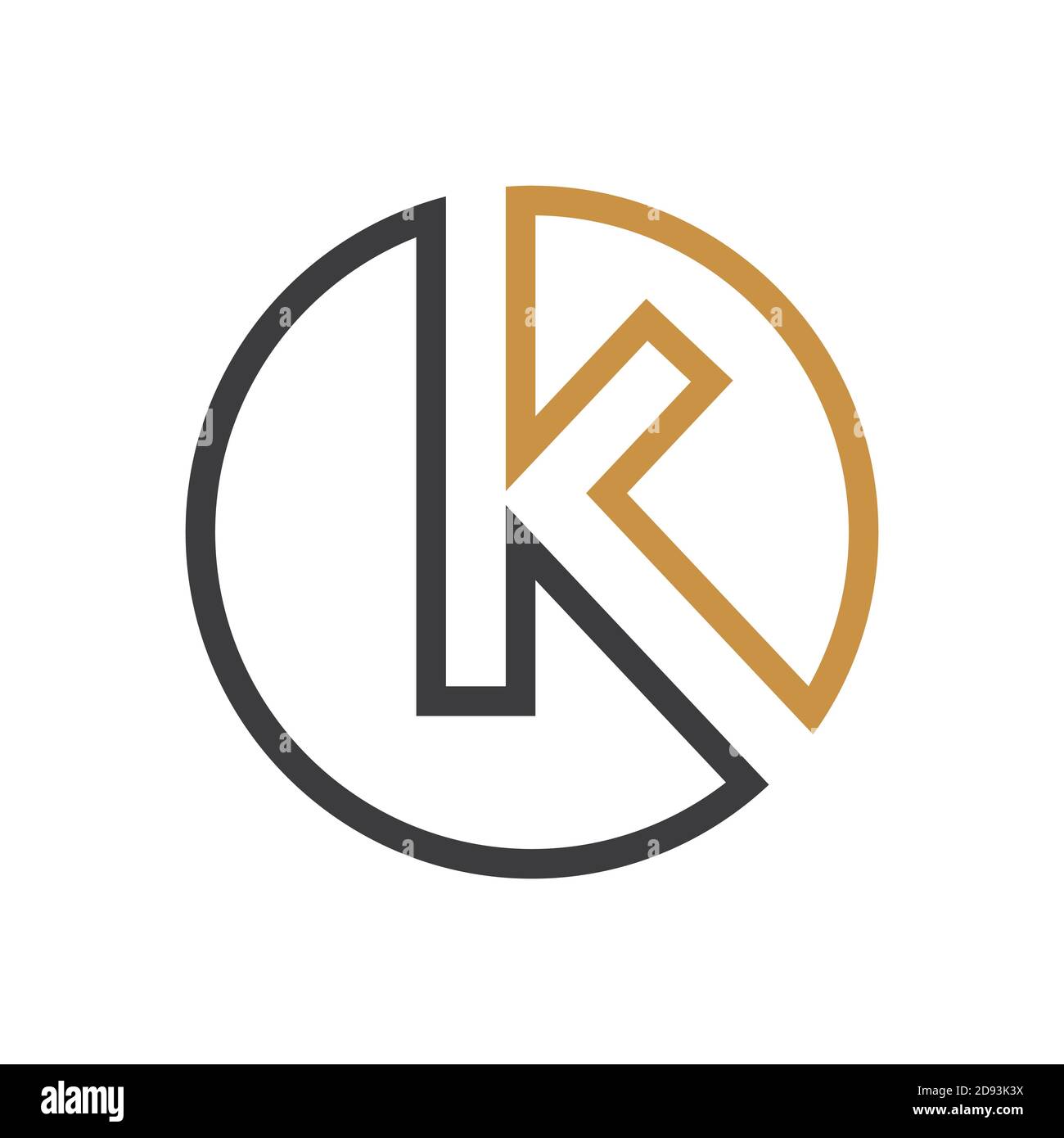 Initial letter ko logo or ok logo vector design template Stock Vector ...