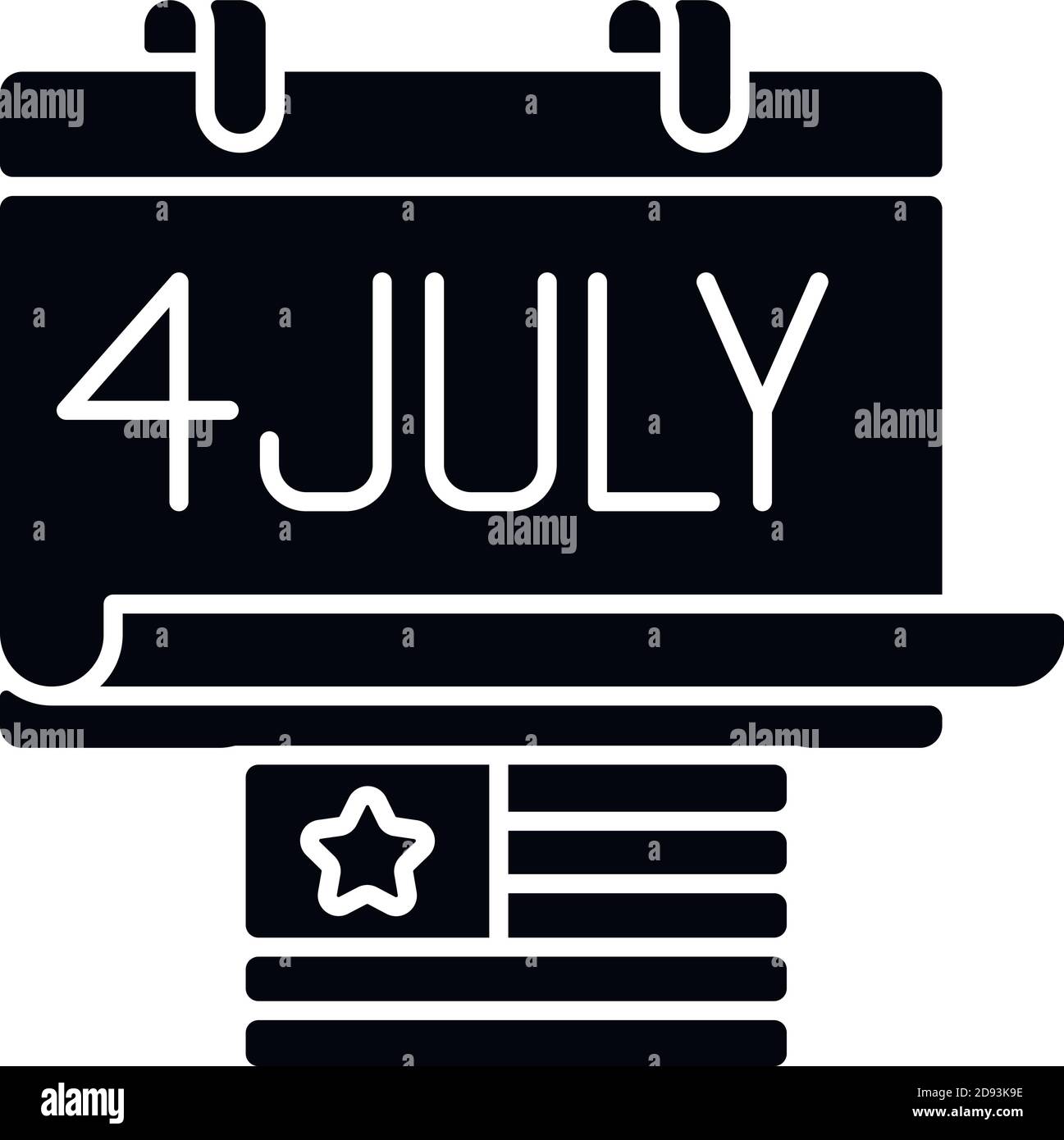 Independence celebration flag Black and White Stock Photos & Images - Alamy