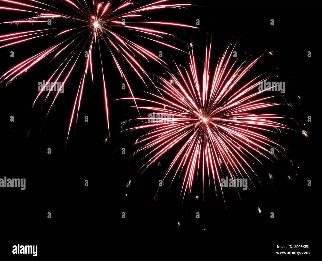 Fireworks against night sky background Stock Vector Images - Alamy