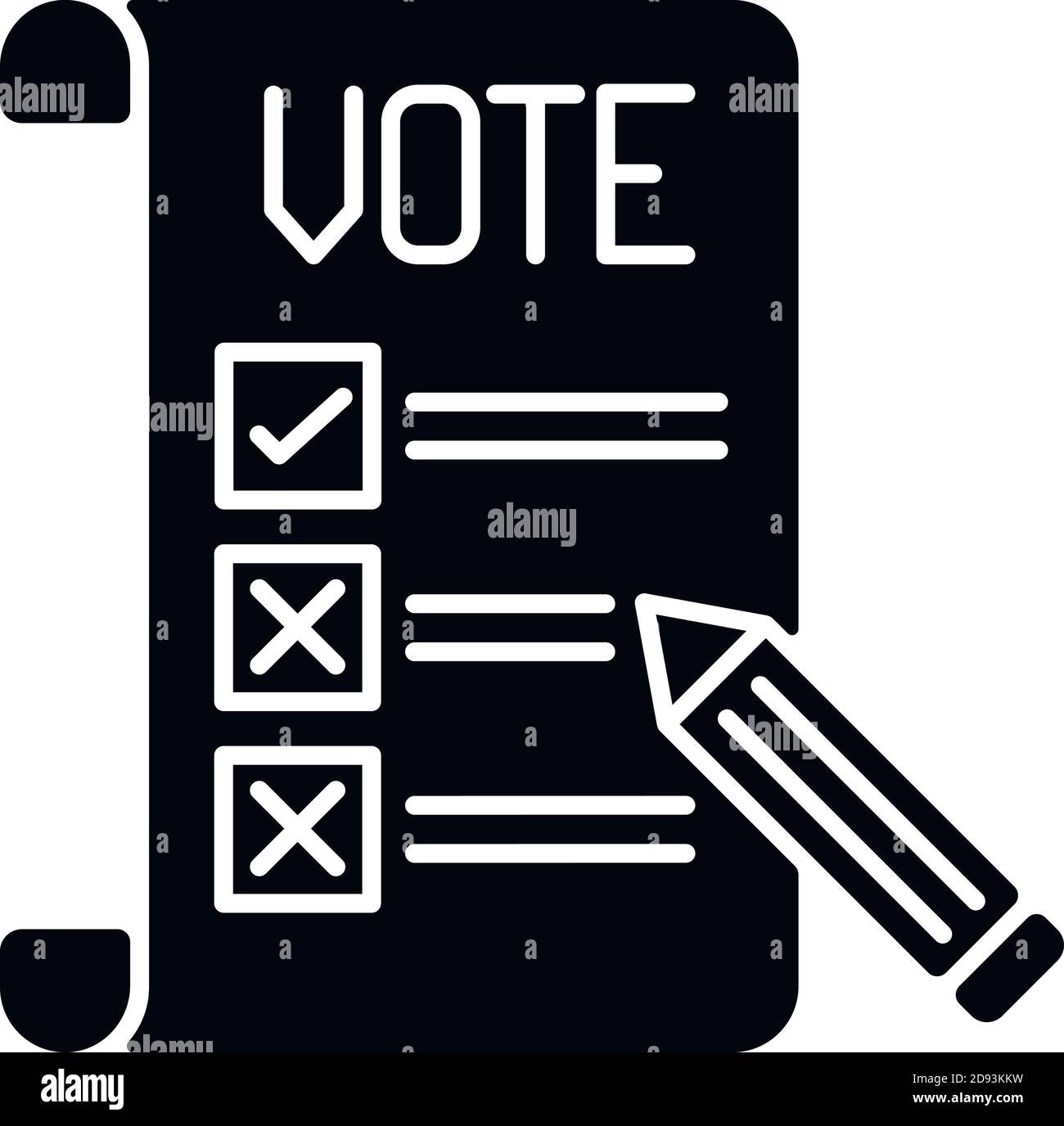 Voting ballot Black and White Stock Photos & Images - Alamy