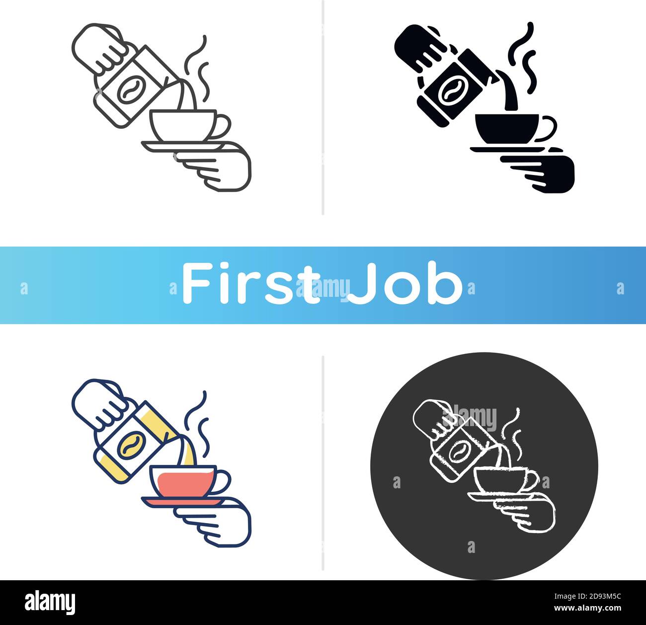 First espresso shop Stock Vector Images - Alamy