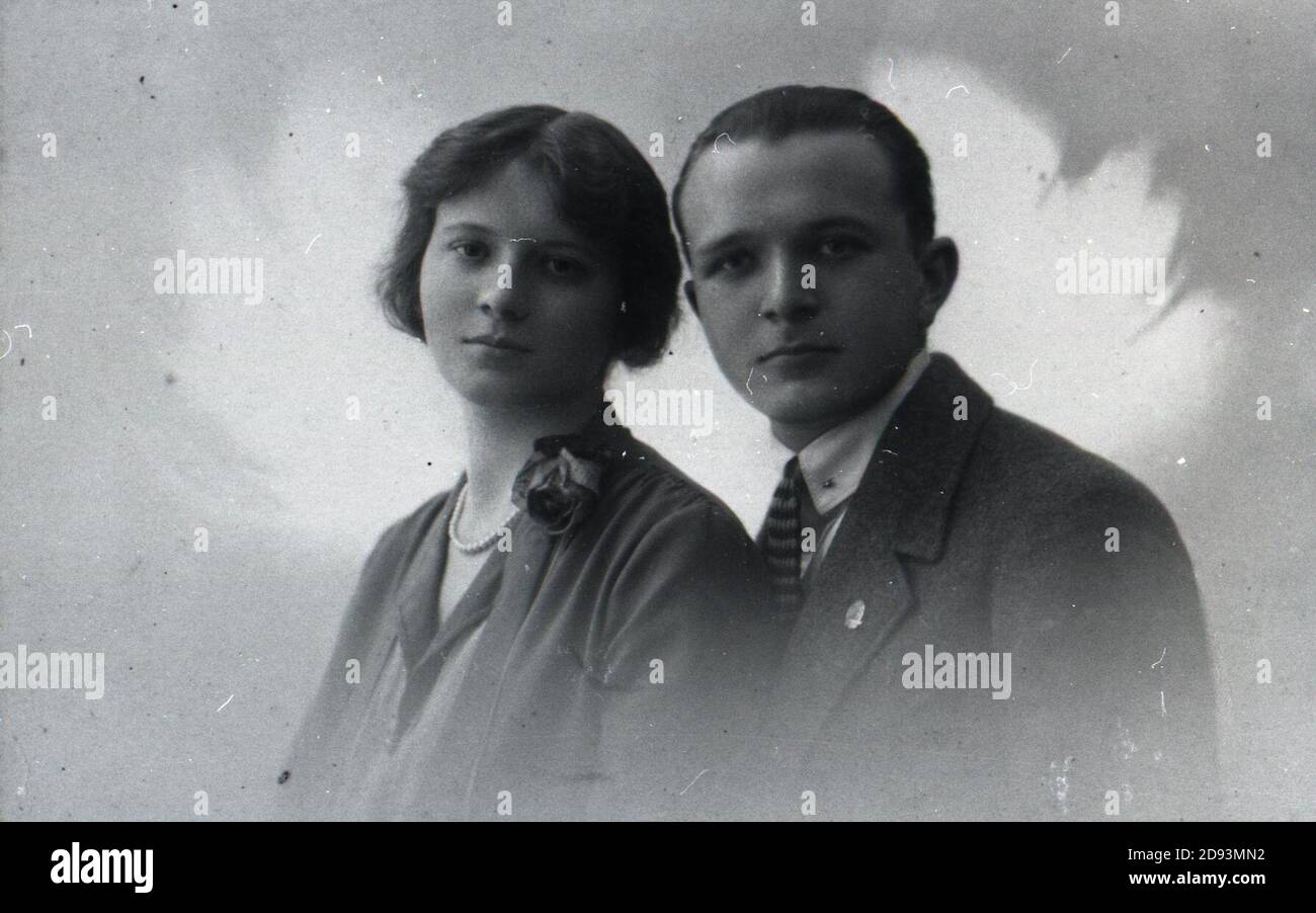 Józef Ostaszewski z siostrą Zofią Stock Photo - Alamy