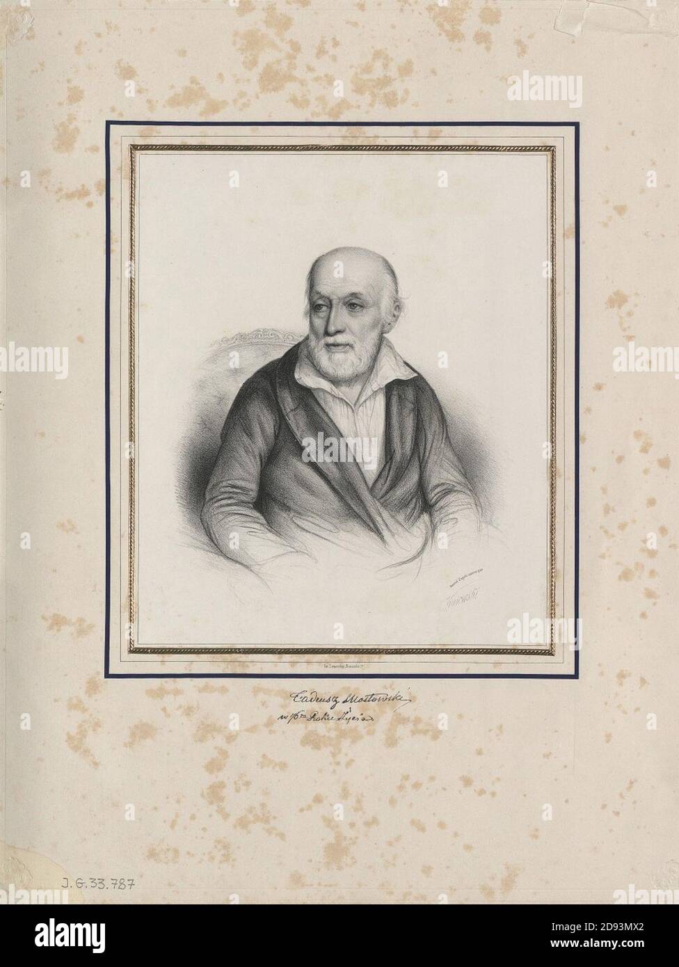 Józef Szymon Kurowski Tadeusz Mostowski w 76 roku życia Stock Photo - Alamy