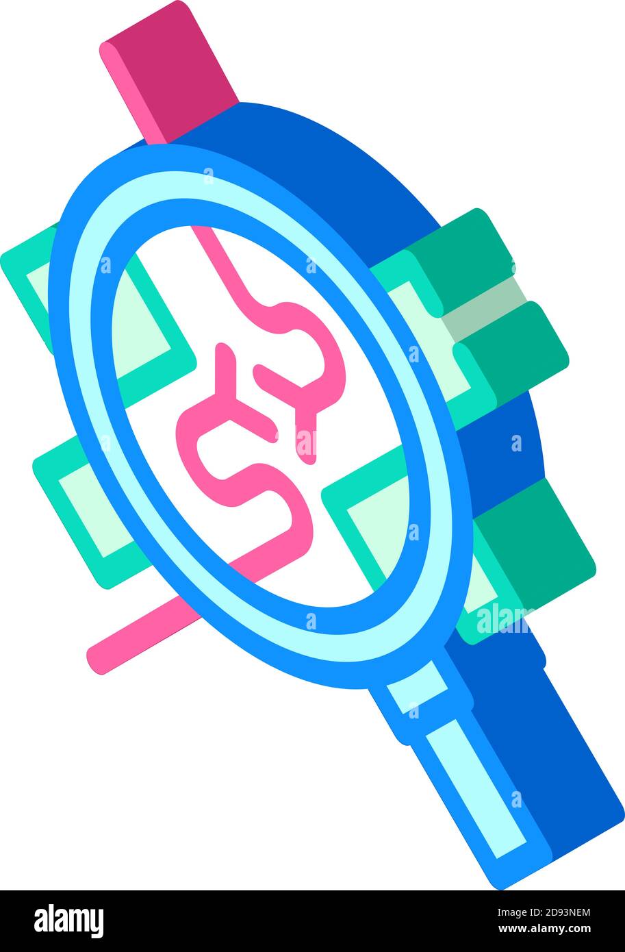 wire break research isometric icon vector illustration Stock Vector ...