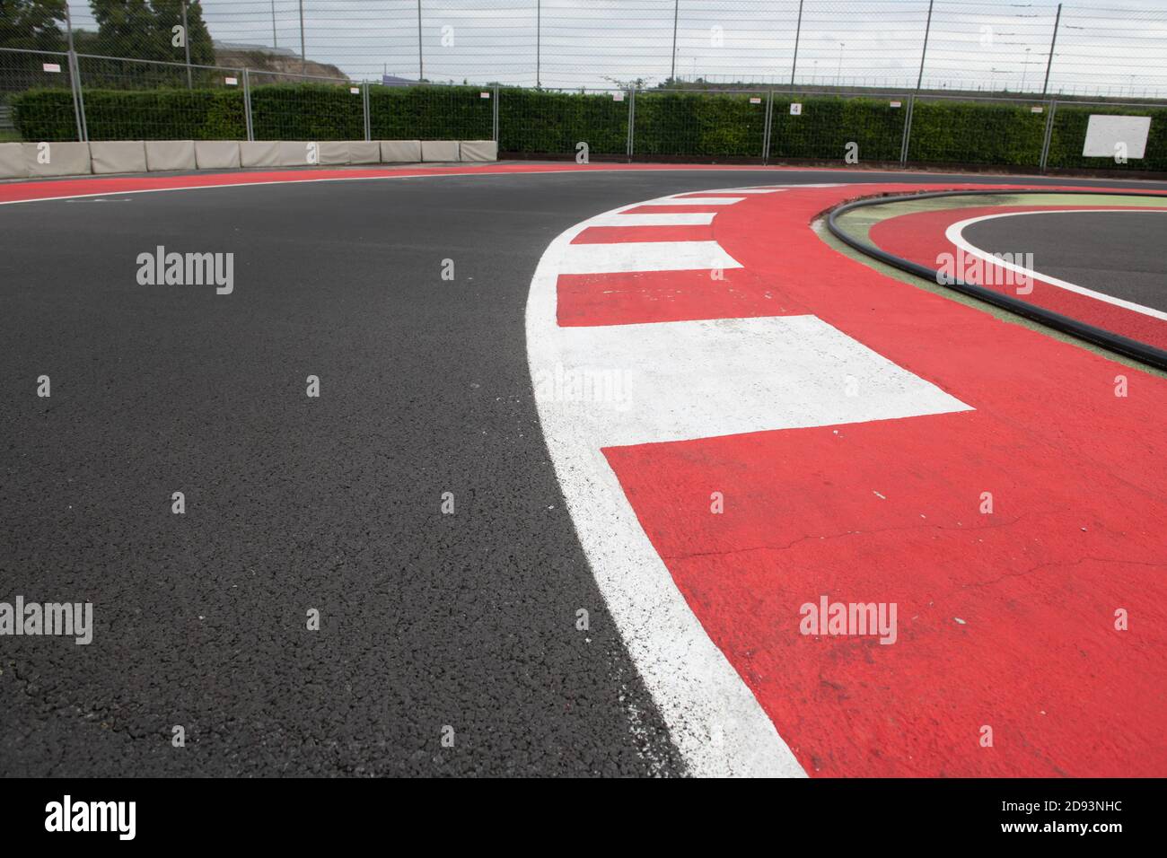 Motor sport game circuit for models racing track turn and curb Stock ...